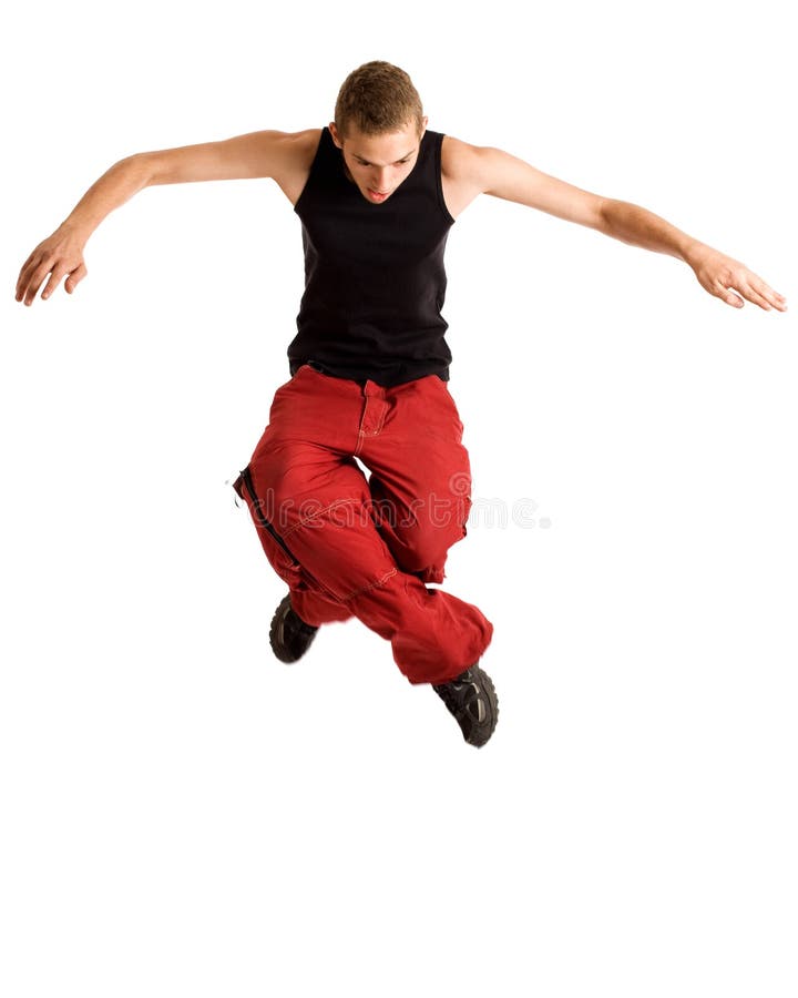 Man Jumping Over Wall stock image. Image of handsome - 20354579