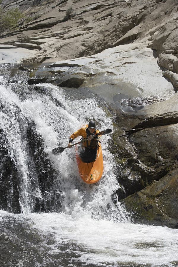 Young Man Kayaking stock photo. Image of kayaking, effort - 29659470