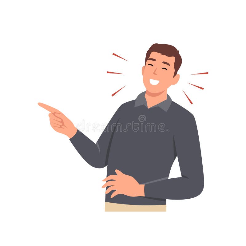 Cartoon Guy Laughing Pointing Stock Illustrations – 93 Cartoon Guy ...