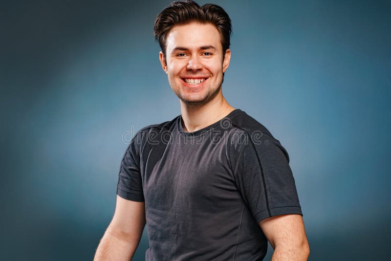 Laughing portrait stock photo. Image of cheerful, blue - 269754030