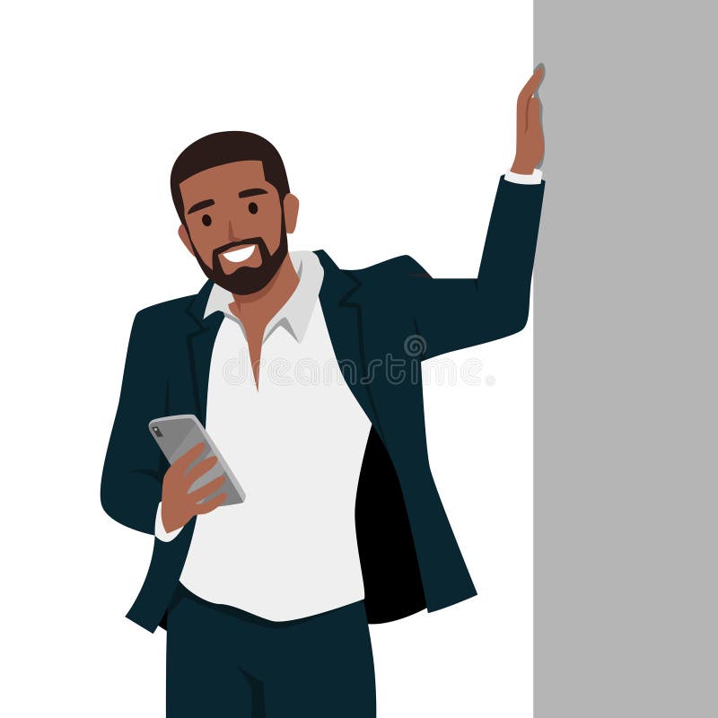 Man Leaning Against Stock Illustrations – 481 Man Leaning Against Stock ...