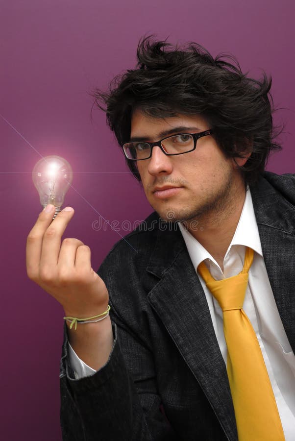 Young man with light stock photo. Image of model, handsome - 11690816