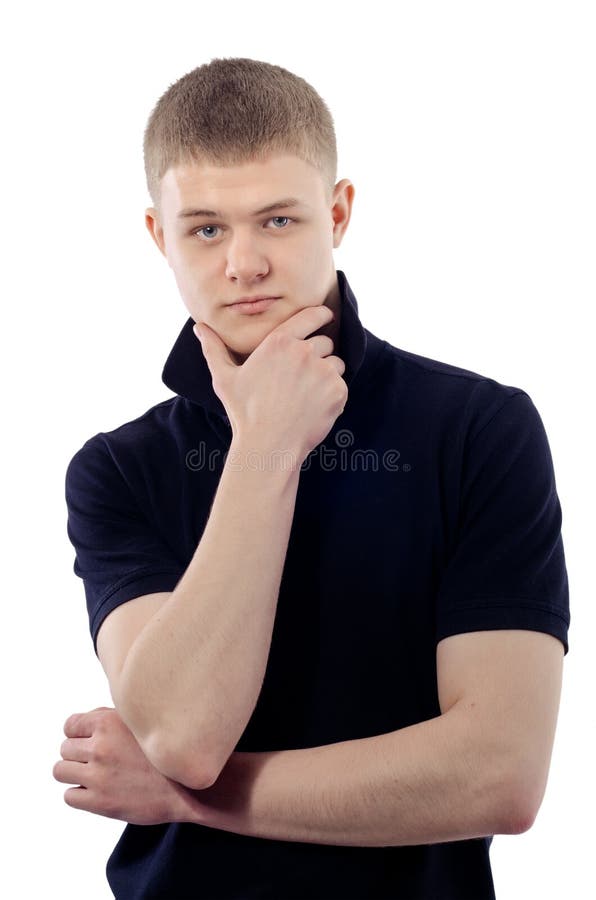 Sober young man. stock photo. Image of athletic, attractive - 11069710