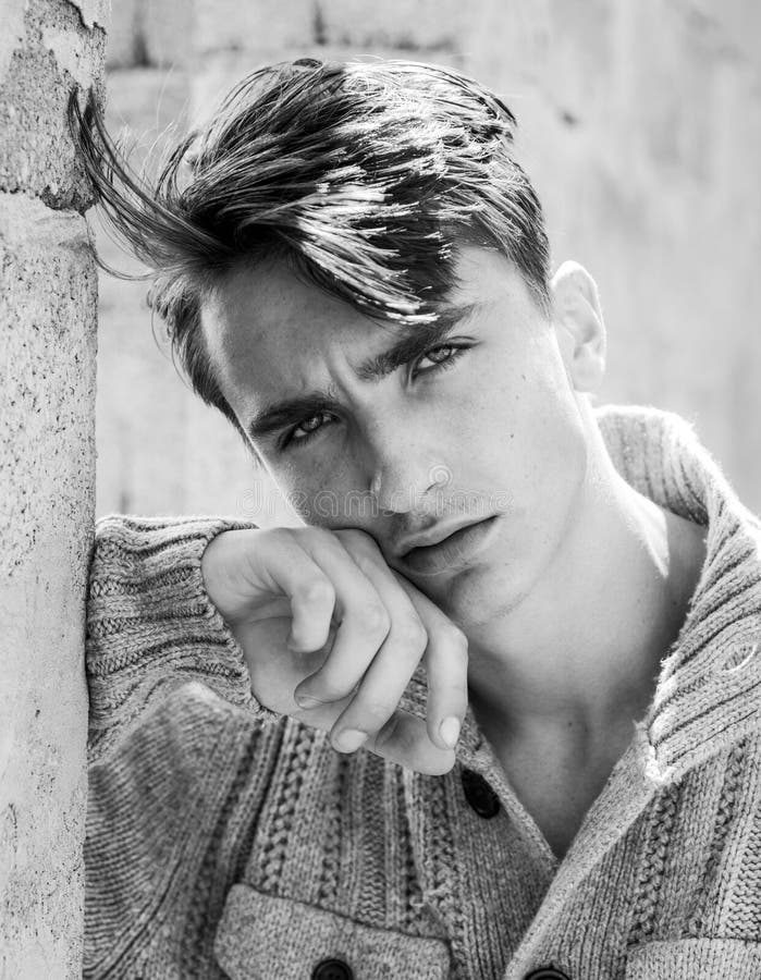 Young Man Looking at the Camera. Handsome Guy with Confident Face ...