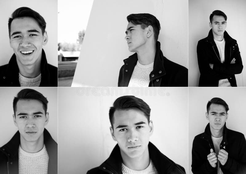 Young Man Looking into the Camera ,open Look. . Model Posing Stock ...