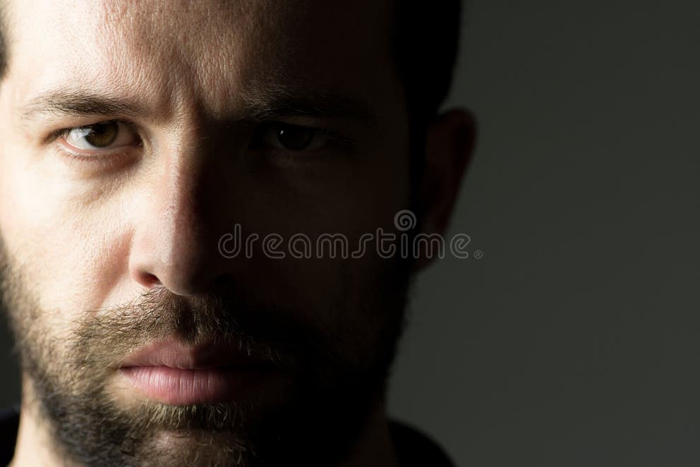 Young Man Looking in Camera Stock Photo - Image of beauty, thinking ...