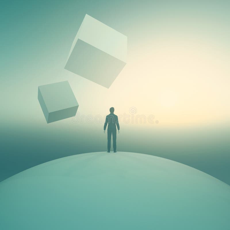 The Concept of Creativity and Visualization Stock Illustration ...