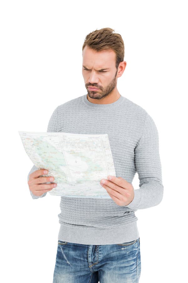 347 Confused Man Looking Map Stock Photos - Free & Royalty-Free Stock ...
