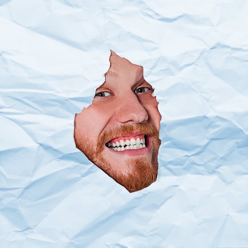 302 Man Hands Paper Head Portrait Young Stock Photos - Free & Royalty ...