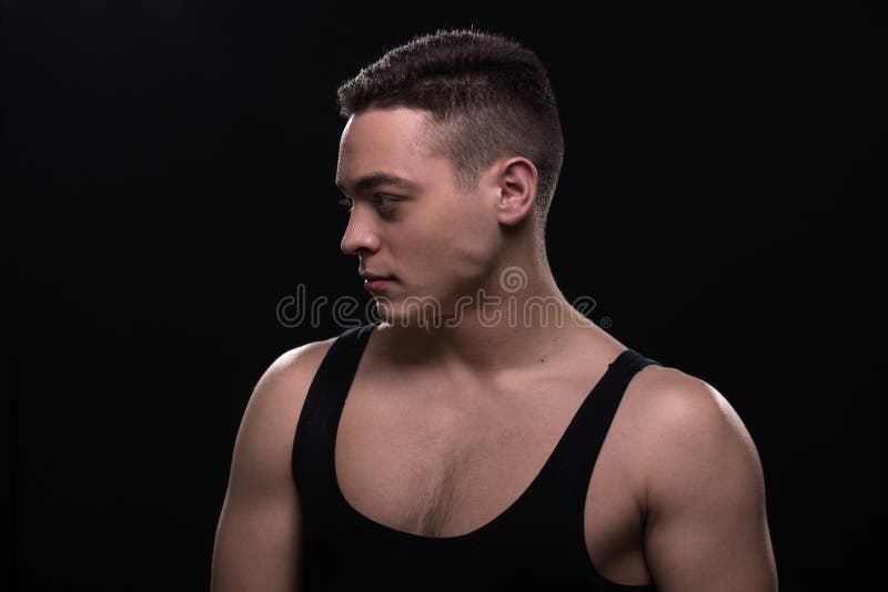 Young Man Looking Sideways, Face Head Portrait, Looking Sideways Stock ... Young Man Looking Sideways, Face Head Portrait, Looking Sideways Stock ...