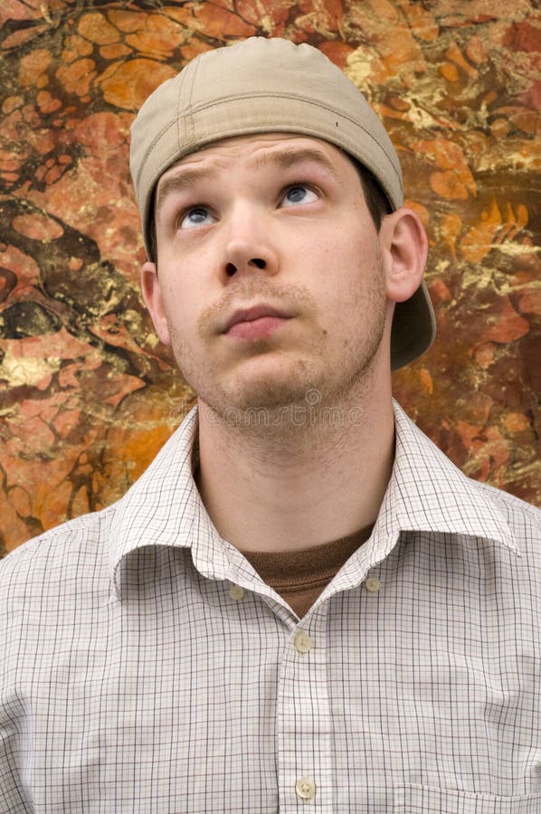 Young Man Looking Up stock image. Image of male, adult - 8777947