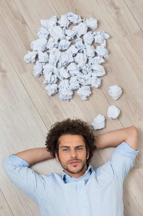 Man Crumpled Papers Lying Floor Stock Photos - Free & Royalty-Free ...