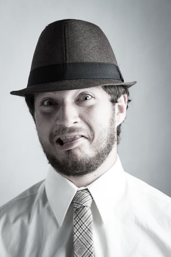 Young Man Making a Silly Face Stock Photo - Image of twenties, vertical ...