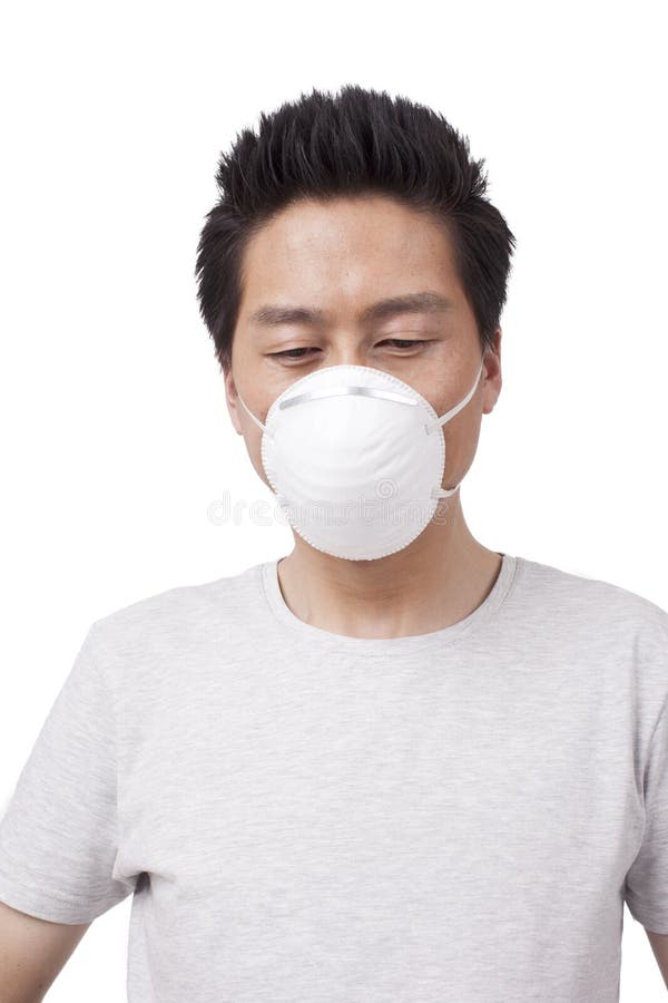 Young man with a mask stock image. Image of healthcare - 38152305