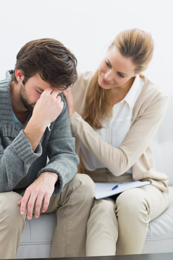 Young Man in Meeting with a Psychologist Stock Image - Image of advice ...
