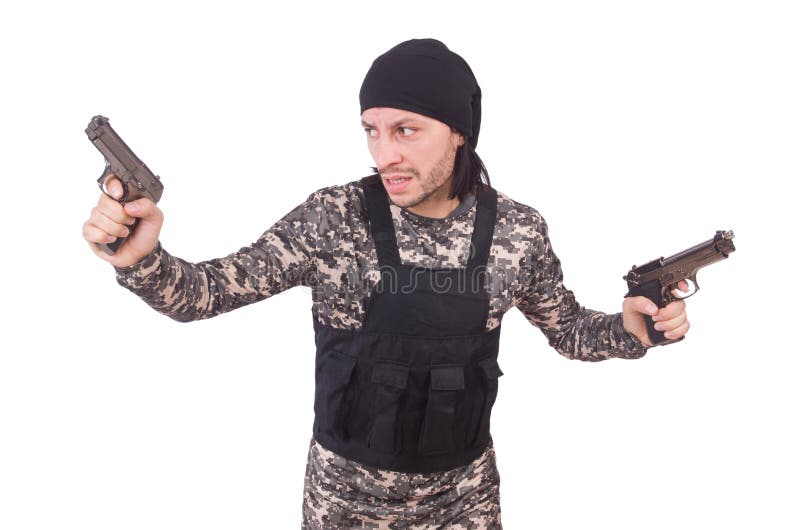 568 Military Guy Holding Gun Stock Photos - Free & Royalty-Free Stock ...