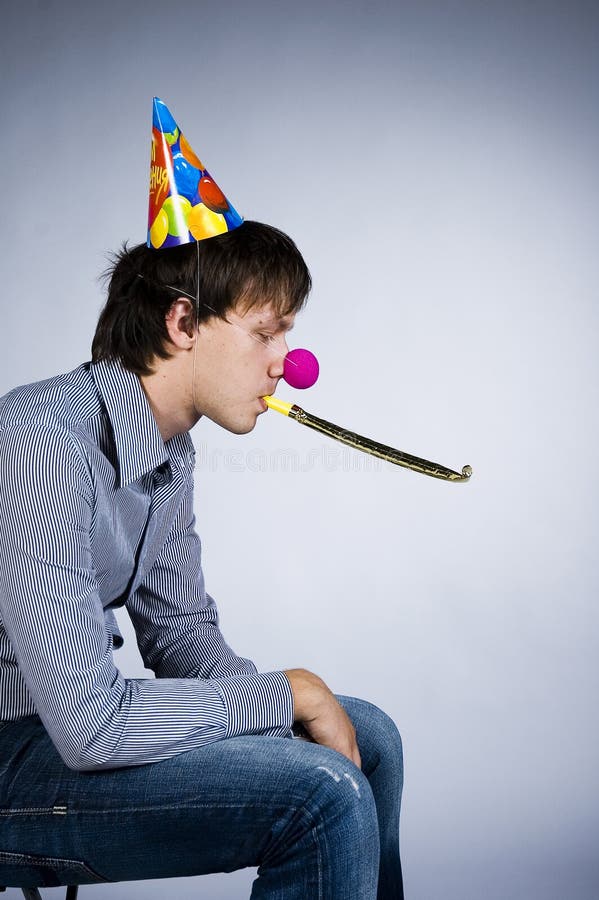 Young Man on the Next Day after a Party Stock Image - Image of person ...