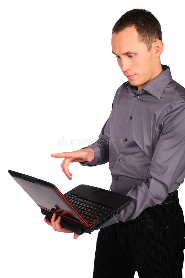 Young man with notebook stock image. Image of black, adults - 4675257