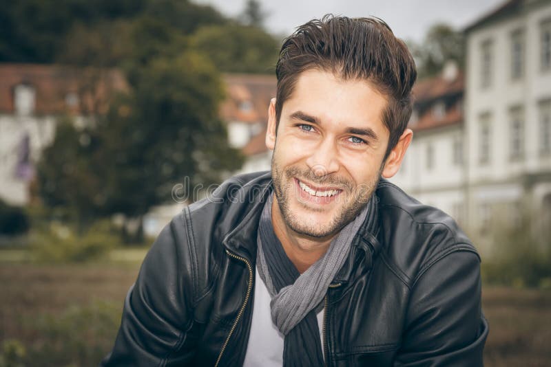 Young man outdoor stock image. Image of beard, modern - 27334991