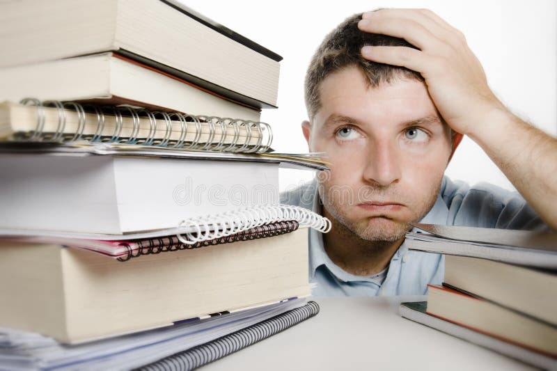 Stressed Student stock image. Image of overwhelmed, college - 6014867