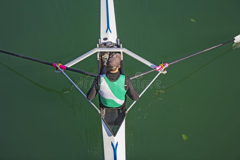 Young Man paddling stock image. Image of crew, lifestyle - 62925219