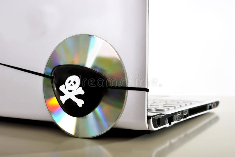 Pirate Key on Computer Keyboard Stock Image - Image of attack, data ...