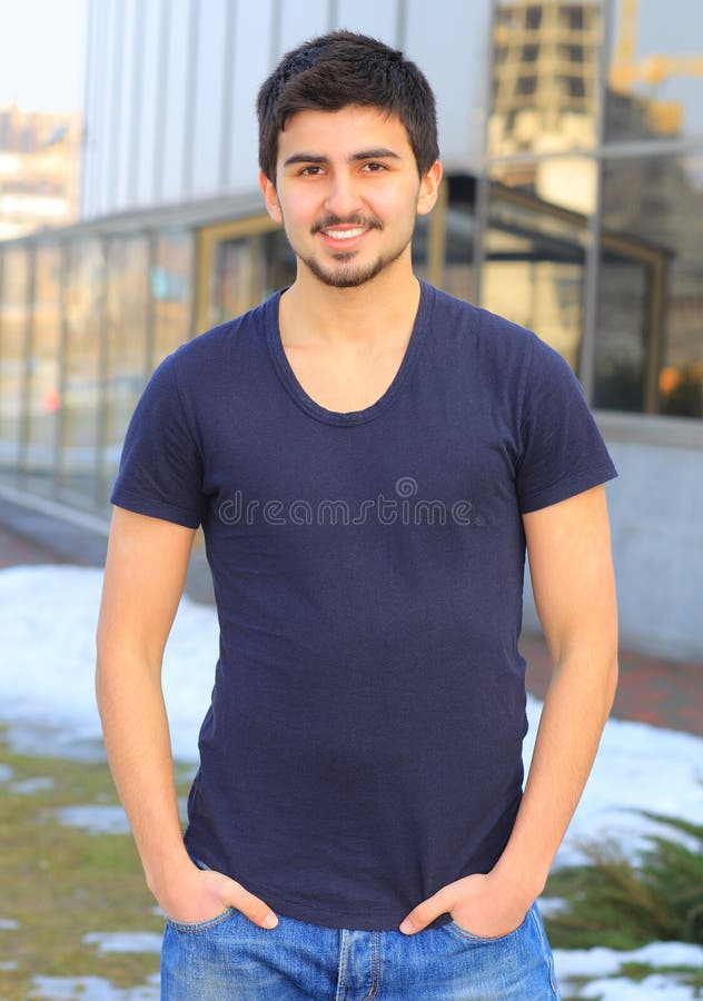 Young Man in Plain Clothes. Stock Photo - Image of lifestyle, casual ...