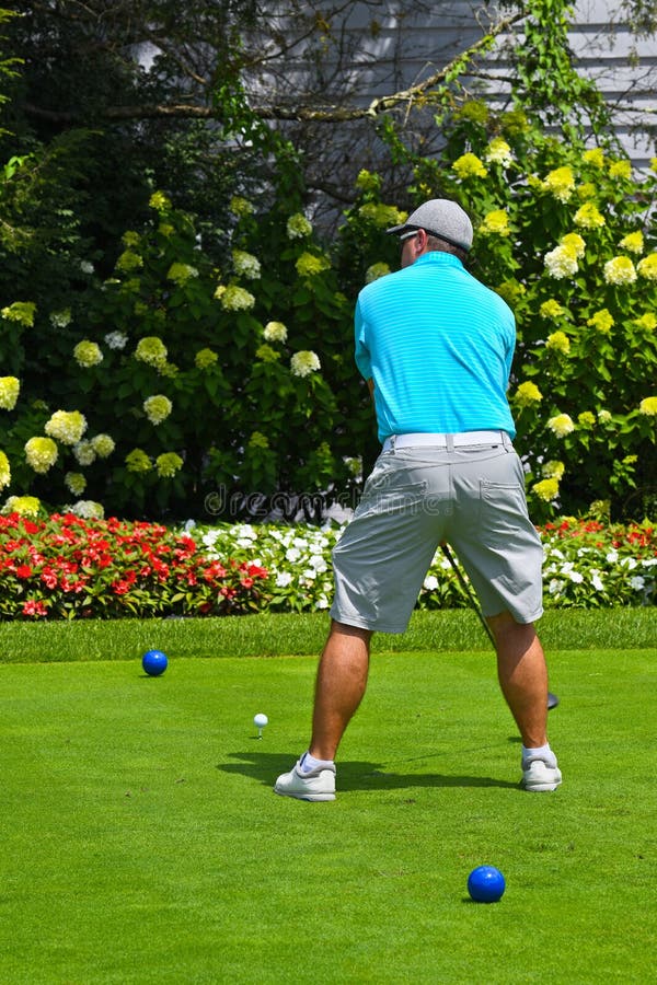 Golf teeing ground stock photo. Image of activity, putt - 7684818