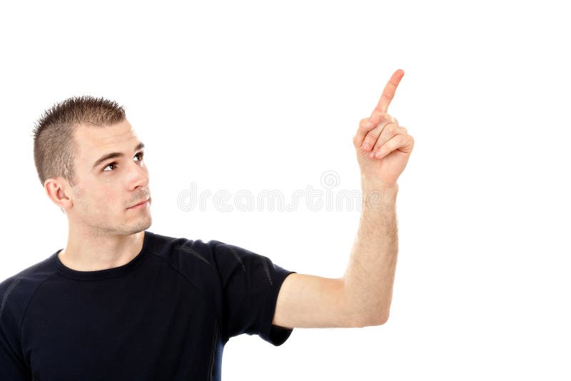 Young Man Pointing At Something Interesting Stock Image - Image of ... Young Man Pointing At Something Interesting Stock Image - Image of ...
