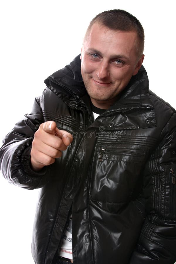 Young Man Pointing His Finger Outwards Towards You Stock Photo - Image ...