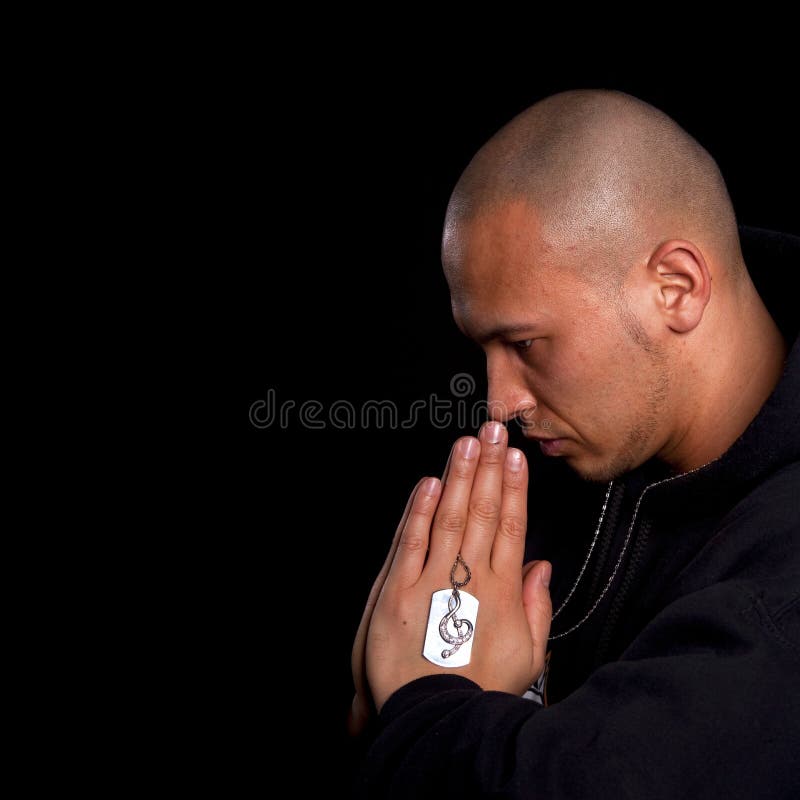 Young man praying stock photo. Image of christian, hope - 13539190