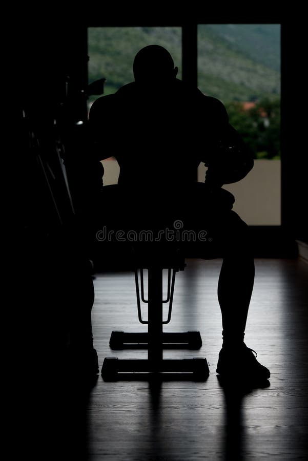 Young Man Preparing Himself for Work Out Stock Photo - Image of ...