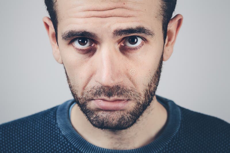 Young man with a problem stock image. Image of exhausted - 82533837