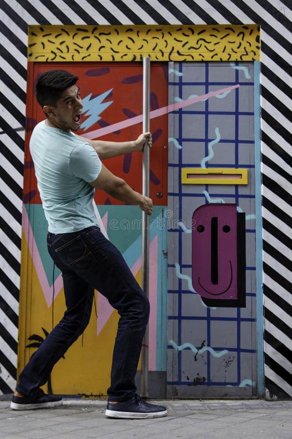 Person Pulling Door Open