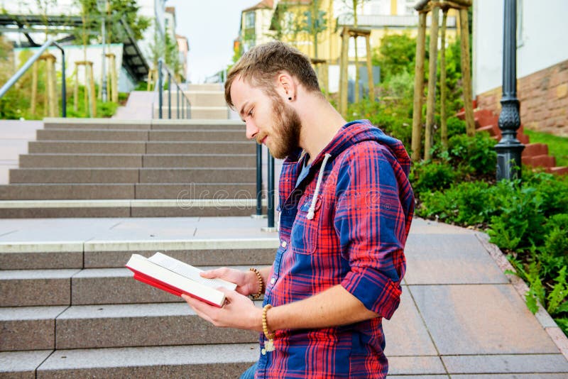 Man is reading stock image. Image of modern, look, book - 34863119