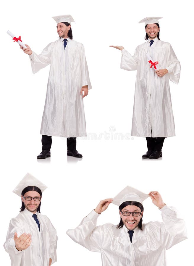 The Young Man Ready for University Graduation Stock Photo - Image of ...