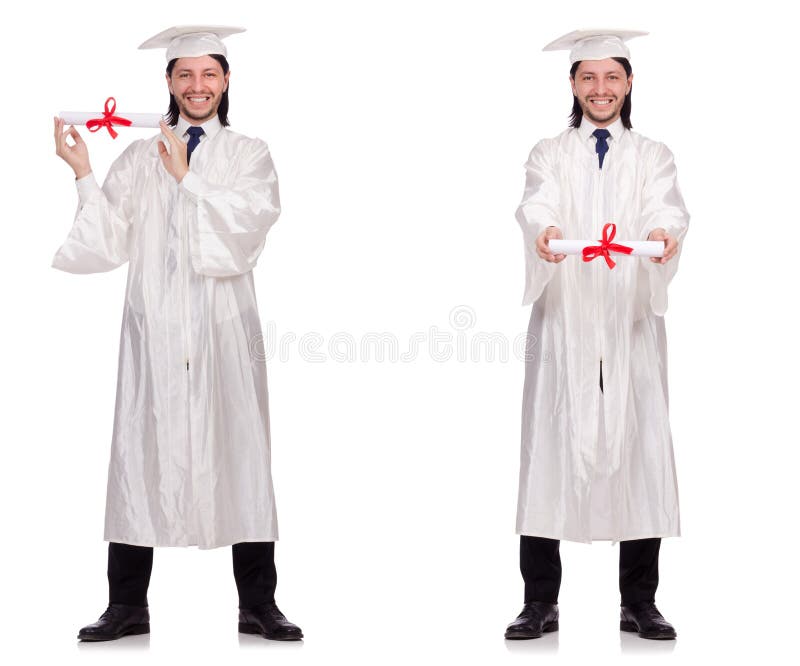 The Young Man Ready for University Graduation Stock Image - Image of ...