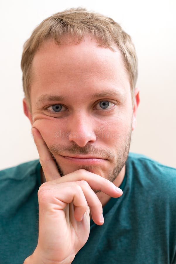 Young man is reflecting stock photo. Image of break, overworked - 42255966