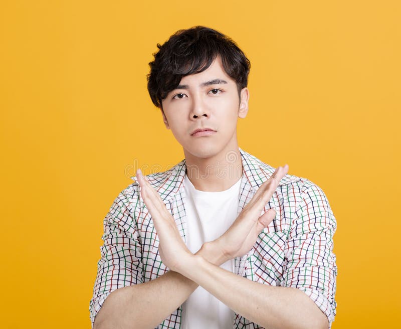 Gesture Crossed Arms on Chest Means Bad and Negative Attitude To Stock ...