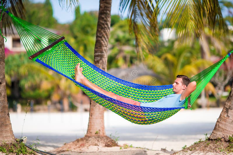Relax in hammock stock photo. Image of relaxation, outdoor - 58348036