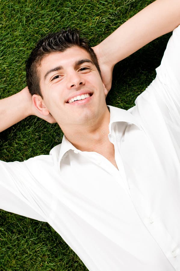 Young man relaxing stock image. Image of hispanic, relaxing - 9059559