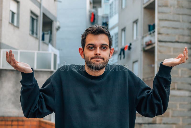 Young man resigned stock photo. Image of resignation - 246682136