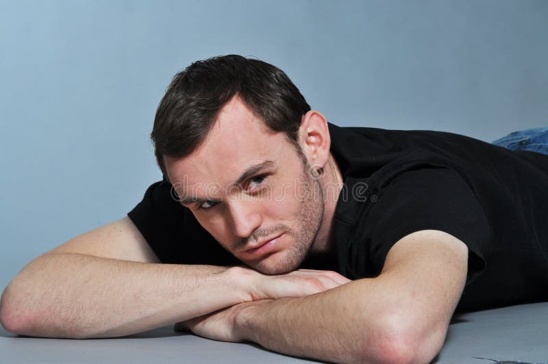 Young man resting stock image. Image of portrait, resting - 18461657