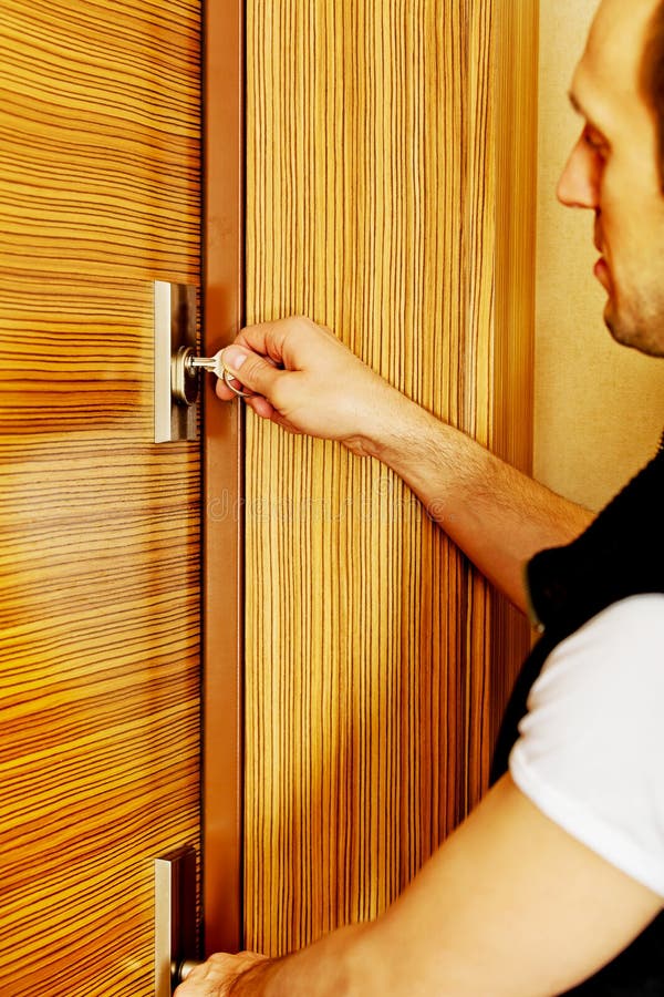 Young Man Returning or Going Out from Home Stock Photo - Image of life ...