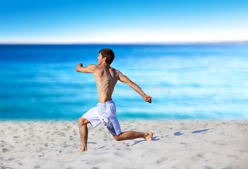 Fast running man blue tint stock image. Image of blue - 3386883