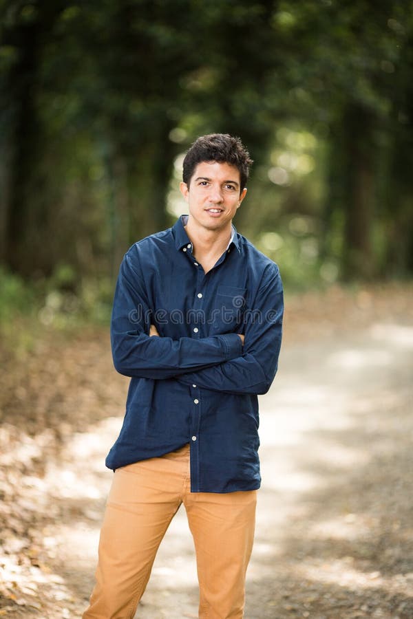Young man rural scene stock photo. Image of smiling, arms - 49787666