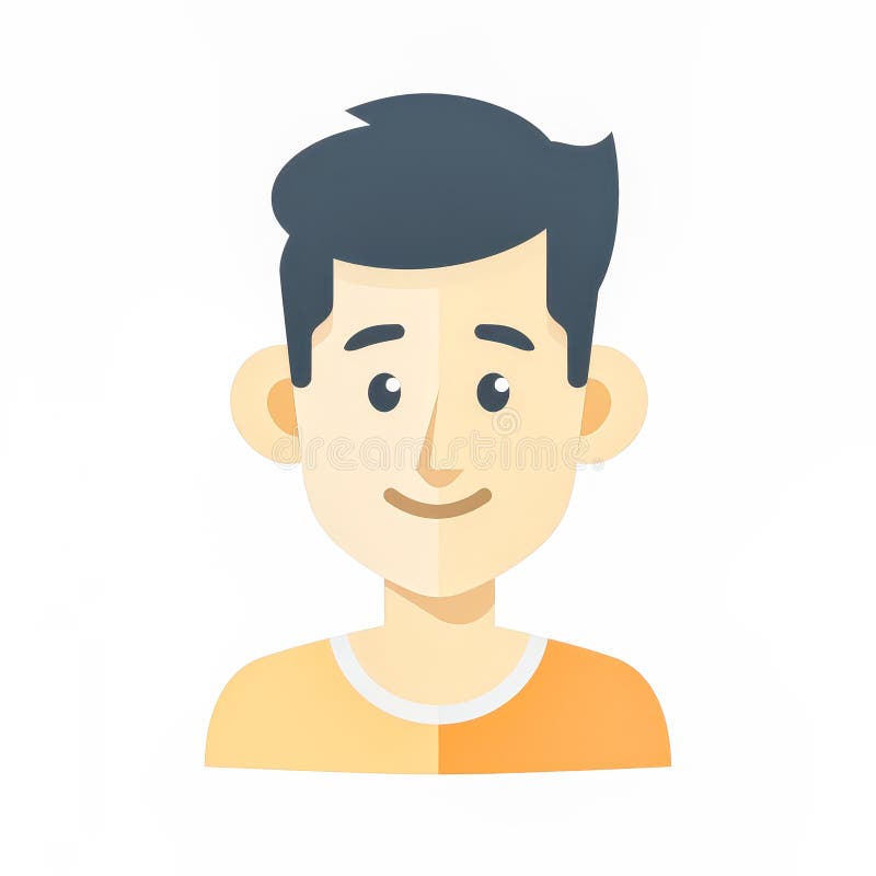 A Young Man S Cheerful Smile in a Digital Portrait Stock Photo - Image ...