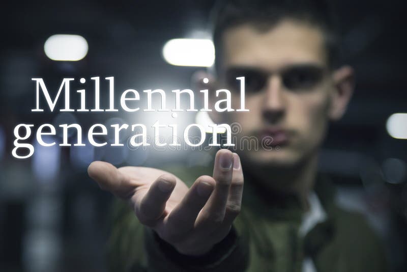 Millennial Generation Message Stock Image - Image of card, concepts ...