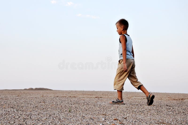 Young man in sand desert stock image. Image of people - 11359739