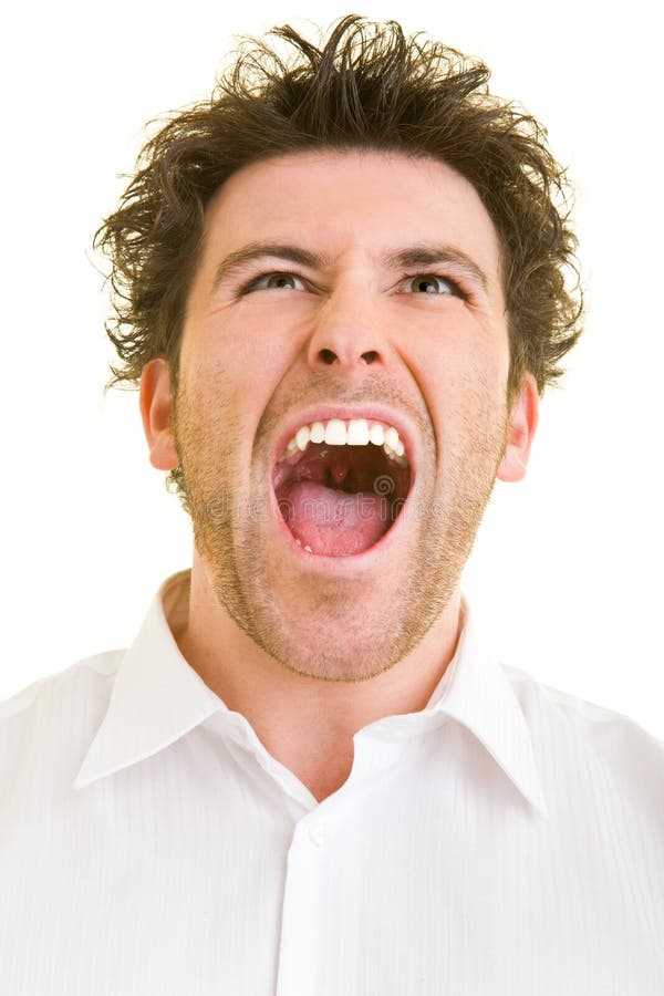 The loud scream stock photo. Image of grey, watching - 55161380